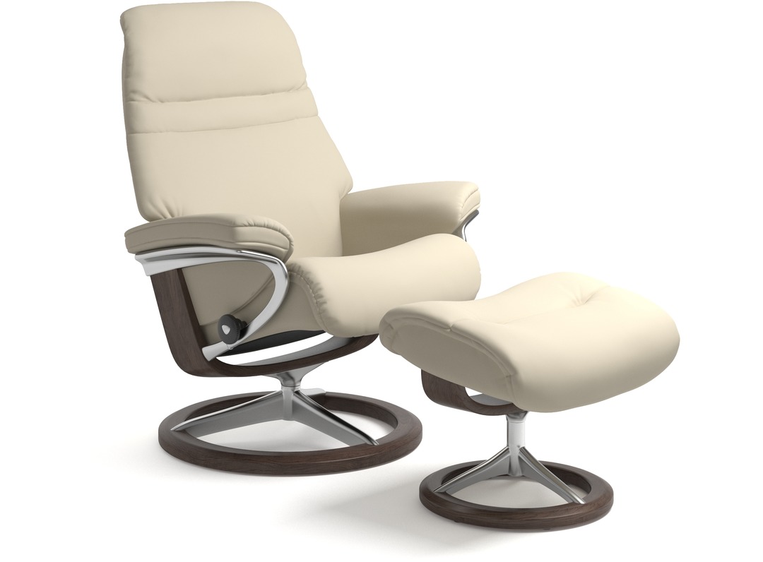 Stressless® Sunrise Leather Recliner - Signature Base - Danske Møbler